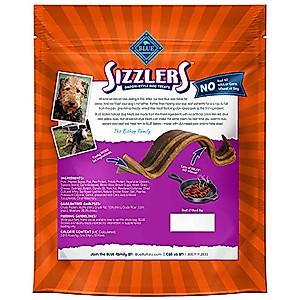Blue Buffalo Sizzlers Natural Bacon-Style Soft-Moist Dog Treats, Original Pork 28-oz Bag