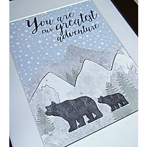 You Are Our Greatest Adventure Nursery Decor, Baby Boy Woodland Nursery Art Print