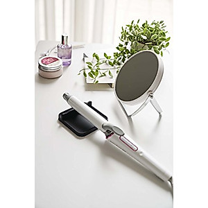 Yamazaki Home Haircare Appliance Rest Heat Resistant Styling Tool Holder/Mat Straightener/Curling Iron | Silicone | Hair Care, One Size, Black