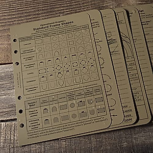 Rite in the Rain All Weather Tactical Reference Card Set, 4 5/8" x 7", Tan Sheets (No. 9200T-R)