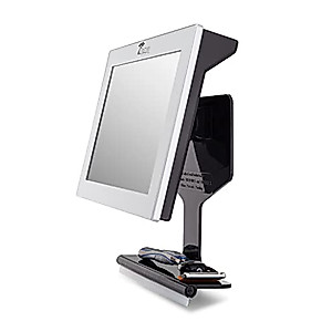 ToiletTree Products Fogless Shower Mirror with Squeegee - Anti-Fog Mirror - Adjustable Shaving Mirror with a Squeegee - Rust-Proof, Impact-Resistance Bathroom Shower Mirror