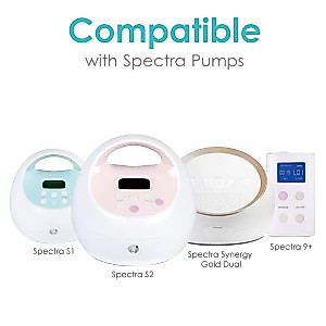 Replacement Tubing and Duckbill Valve Compatible with Spectra S1 Spectra S2 Spectra 9 Plus Replace Spectra Tubing Avent Tubing Ameda Tubing Not Original Spectra Pump Parts, Made by Maymom