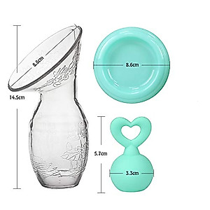 BumbleBee Manual Breast Pump with Breastfeeding Milk Saver Stopper& lid in Gift Box Food Grade Silicone