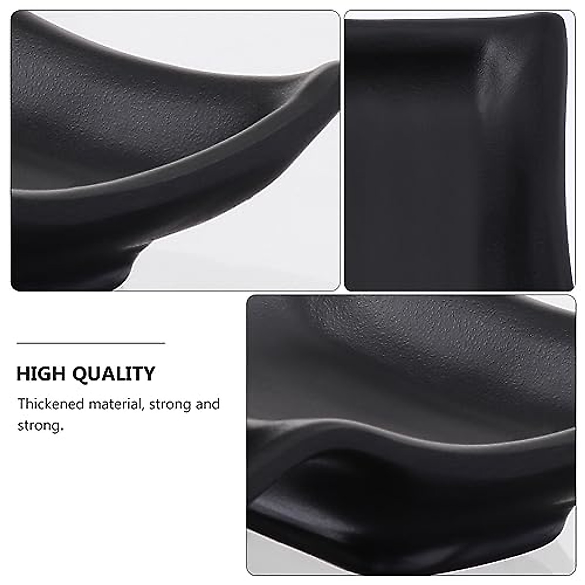 DOITOOL Japanese Serving Tray 2Pcs Dual Dipping Bowls Melamine Sauce Dishes Divided Soy Sauce Dishes Sushi Dipping Plates BBQ Sauce Food Containers