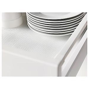 VViViD Non-Slip Rubberized Plastic Mesh Shelf and Drawer Liner Non-Adhesive Sheets (12 Inch x 10ft, White)