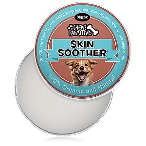 Chews Pawsitive Skin Soother for Dogs 2 oz (60g) Tin - 100% Organic Balm Protects and Heals Dry Skin and Paws Vitamin E and Natural Oils