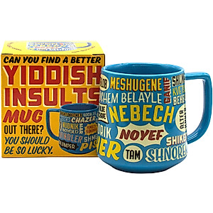 Yiddish Insults Mug - Nudnik to Tipish and More