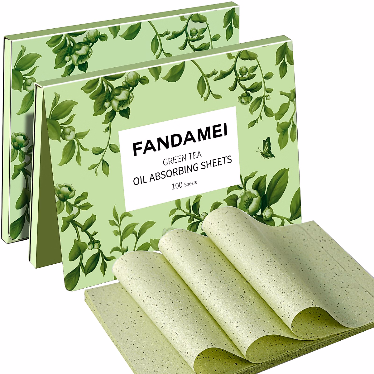 FANDAMEI Oil Blotting Sheets For Face, Oil Blotting Papers For Face, Blotting Paper for Oily Skin, Oil Control Film, Oil Absorbing Sheets For Face, Oil Absorbing Tissues, 200 Counts