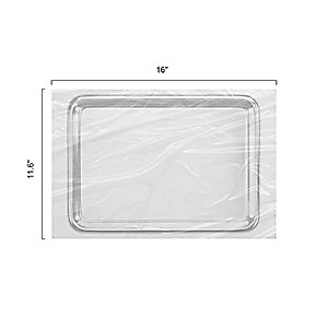 JMU Dental Tray Covers, Disposable Clear Plastic Sleeve, Midwest Size E 11.6" x 16", Box of 500