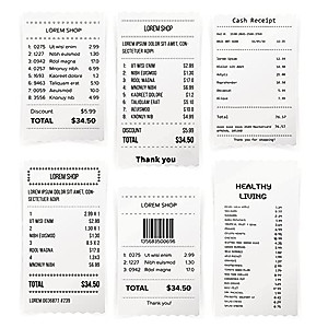 Dioche Receipt Printer, Mobile Thermal Printer, Compatible with Smart Phone, Computer Systems for Restaurant Sales Retail