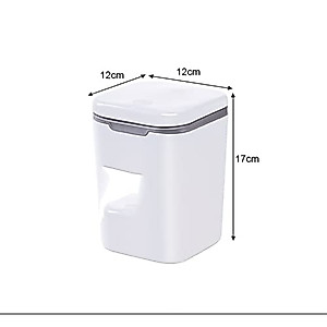 CZDYUF Mini Smart Trash can Zero Waste Trash can Recycle bin Kitchen bin Nordic Simple Removable Desktop Trash can ( Color : Blue , Size : 2L )
