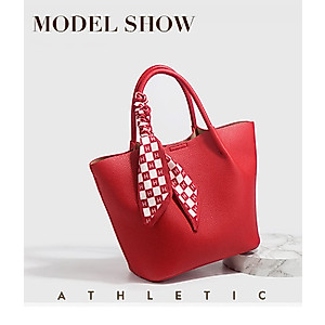 Bagkcopp Set of 2 Red Purses and Handbags for Women Shoulder Tote Bags Top Handle Satchel,Bride and Bridesmaid Handbag