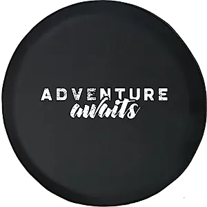 Camper Tire Covers Adventure Awaits Custom Car Spare Tire Covers Size 30 to 31 Inch