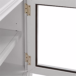 Tov Furniture Virginia Wood Entertainment Center for TVs up to 65" in White