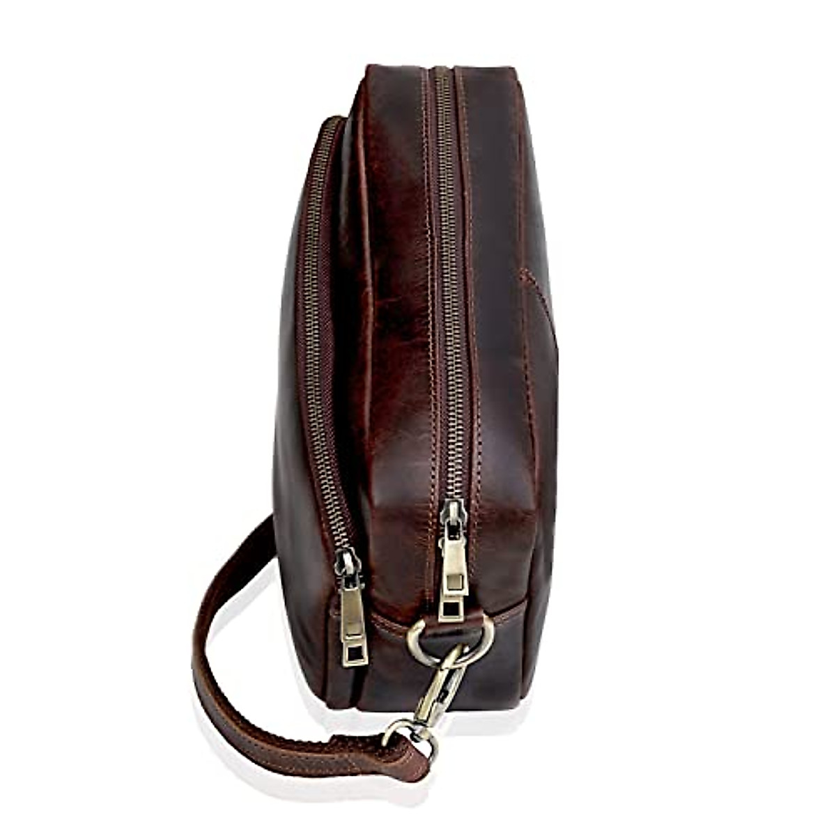 Leather Crossbody Bags for Women, Leather Shoulder Bag, Leather purse Cross Body Bag Full Grain Leather with Adjustable Strap (brown)