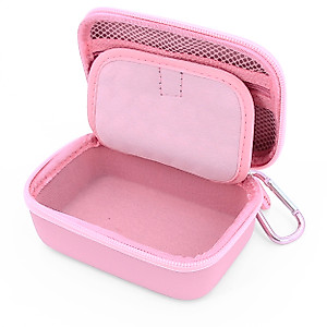 CASEMATIX Retro Handheld Game Console Case Compatible with HigoKids QS4 Portable Retro Video Game Player, Mademax RS-1 Gaming Console, E-MODS Arcade Pocket Player and More Up to 4.75", Pink Case Only