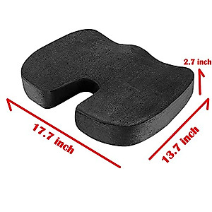 Easy-you Office Chair Black Seat Cushion, Memory Foam Seat Cushion for Long Sitting Hours on Office & Home Chair