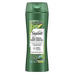 Suave Clarifying Shampoo for Oily Hair Tea Tree Hemp Seed Oil Paraben Free 12.6 oz
