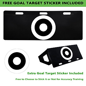 PROLEE Soccer Rebounder Board 42"X18" Foldable Soccer Wall with 2 Angles Rebound Board for Passing & Shooting Practice, Black