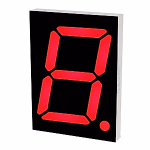uxcell Common Anode 10 Pin 1 Bit 7 Segment Display 4.8 x 3.54 x 0.59 Inch 4" Red LED Display Digital Tube