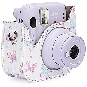 Frankmate Protective Case Compatible with Fujifilm Instax Mini 11/9/8/8+ Instant Film Camera with Accessory Pocket and Adjustable Strap