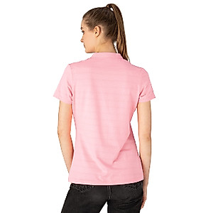 YSENTO Women's Polo Shirts Short Sleeve Quick Dry Moisture Wicking V Neck Golf Shirts Light PurpleL