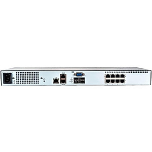 Vertiv Avocent AV3000 Rackmount KVM Over IP Switch, 8 Port KVM switches, Common Access Card (CAC), Local and Remote Access, Centralized Management, VGA, DisplayPort, DVI, HDMI, VGA Cable (AV3108-400)
