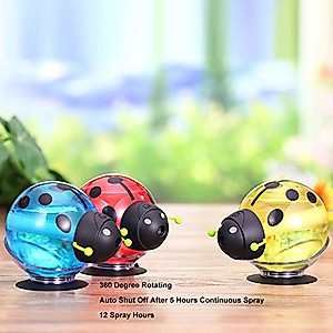 Julyfox Portable Cool Mist Humidifier 260ml Aroma Essential USB Powered Beatles Unique Outlook(Red)