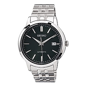 SEIKO Men's Analog Automatic Watch with Stainless Steel Strap SRPH89K1, Green