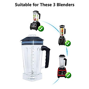 WantJoin Blender Cup ONLY for WantJoin 200D Ice Blenders,Spare pitcher for Mechanical blender and Digital display blender (Plastic)