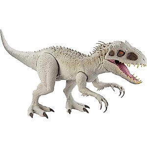 Mattel Jurassic World Camp Cretaceous Super Colossal Indominus Rex Dinosaur Toy, Action Figure at 3.5 Feet Long with Eating Feature, for Kids