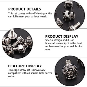 SOLUSTRE 1 Set Screw Set Nuts Screws Stud Carbon Steel Rack