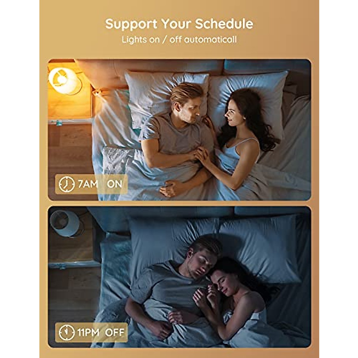 Govee Smart Light Bulbs, Wi-Fi and Bluetooth Light Bulbs, Works with Alexa & Google Assistant, 9W 60W Equivalent Dimmable LED Light Bulbs, 2700K Soft Warm White LED Bulbs, No Hub Required, 1 Pack