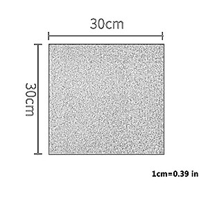 Square Cork Board Wall Sticker x4, Color Message Board Photo Wall, DIY self-Adhesive Background Board Display Board, 30x30cm