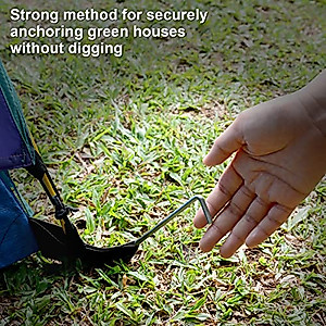 18 Pack Tent Stakes, Stakes for Outdoor Decorations, Tent Stakes Heavy Duty, Metal Stakes, Tent Garden Stakes for Gardening & Canopies, Outdoor Christmas Decorations