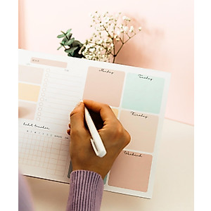 Weekly Planner Notepad Tear Off – 52 Undated Weekly Sheets Daily To Do List Notepad, Habit Tracker, Academic Planner Notebook, Daily Work Planner- Full Year Productivity Planner Weekly To Do List Pad
