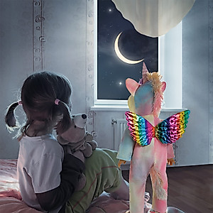 Windolls Girl 18 Inch Doll Sleeping Bag & Clothes Accessories Set - Unicorn Doll Costume with Unicorn Style Sleeping Bag, Eye Masks, Pillow, Slippers - Fits My Life, Generation, Journey Dolls