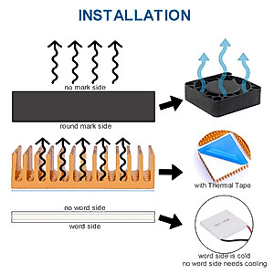 ALAMSCN 3 Sets TEC1-12706 Semiconductor Refrigeration 12V 6A Heatsink Thermoelectric Cooler Cooling Peltier Plate + Aluminum Heatsink + 12V Cooling Fan