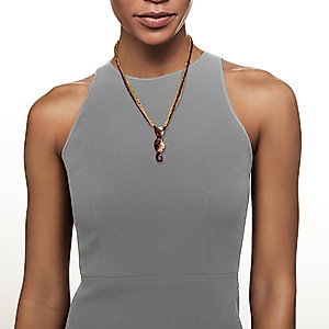 Ross-Simons Italian Multicolored Murano Glass 3-Strand Cat Pendant Necklace With 18kt Gold Over Sterling. 20 inches