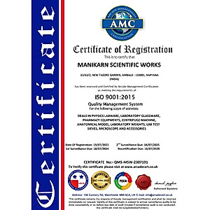 MANIKARN 1000 ml Imhoff Cone with Stand (Set of 2 Piece) for Sedimentation & Biofloc Test for Fish Farming, Research and Educational Purpose