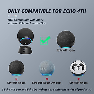 Battery Base for Echo 4th Generation（NOT Echo dot, Cirtek Portable Alexa Echo Battery Base,Large Capacity Battery Long Playtime,Indicator Light Can Be Turn Off (Not Include Echo 4th)