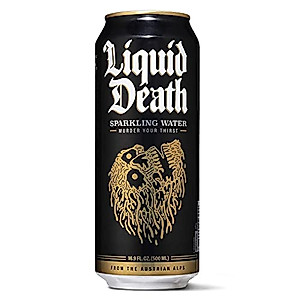 Liquid Death Sparkling Water, 16.9 oz Cans (12-Pack)