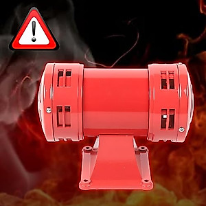 Industrial Siren S-490 Electric Siren 110V Industrial Air Raid Horn Warning Loud 400w 140db Air Raid Sound Siren Alarm Industrial Electric Motor Driven Alarm for Industrial Ships Mines