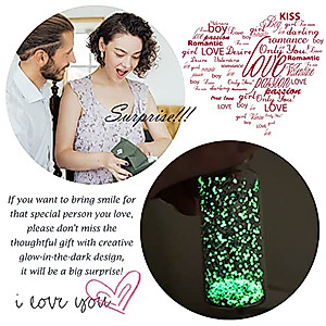 Anniversary Glow I Love You to the Moon and Back Message in a Bottle Presents Cute Romantic Gifts for Him Her Boyfriend Girlfriend Husband Wife Couples Fun Birthday Christmas Present Valentines Gift
