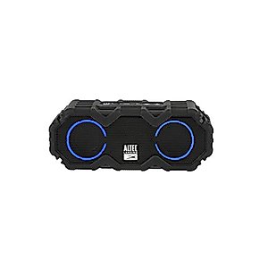 Altec Lansing LifeJacket Mini - Waterproof Bluetooth Speaker with Lights, Portable Wireless Speaker for Pool, Beach, Hiking, Sports, Camping, 16 Hour Playtime, Floats in Water