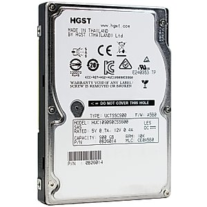 HGST Ultrastar C10K900 | HUC109090CSS600 | 0B26014 | 900GB 10K RPM SAS 6.0Gb/s 64MB Cache | 2.5in SFF | 512n | Cache Enterprise Hard Disk Drive HDD (Renewed)