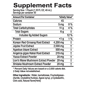 CheongKwanJang [Korean Red Ginseng Tonic Gold Asian Panax Ginseng Extract Tonic- 30 Drink Pouches