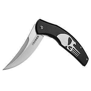 Pocket Knife 3.74", 440C High Carbon Stainless Steel Blade, Stainless Steel Handle, with Deep Carry Pocket Clip, Outdoor EDC Knife for Camping, Hiking, Fishing, Black Coated
