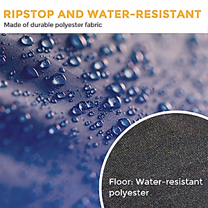 Pacific Pass 6 Person Instant Family Cabin Tent, Water Resistant, Easy Set Up - Navy/Gray