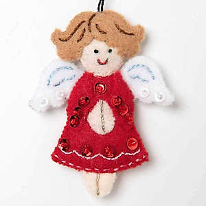 Bucilla Felt Applique Ornament Kit, 2.5" x 2.5", Christmas Minis